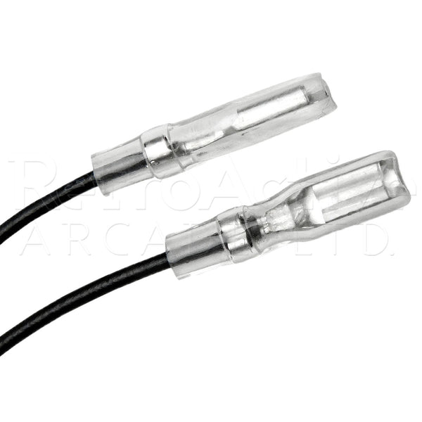 1 Meter wire with .110in Connector - Orange – Retro Active Arcade