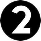 Black #2 Button Decal – Retro Active Arcade