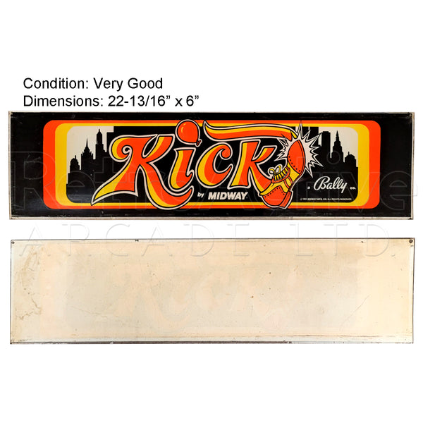 Original Kick! Marquee | Midway – Retro Active Arcade