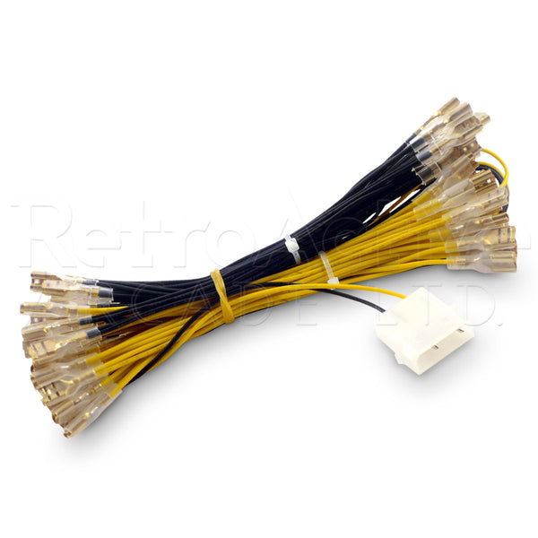 32c .250 12V LED Wire Harness – Retro Active Arcade