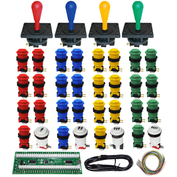 Four Player MAME Arcade Kits – Retro Active Arcade