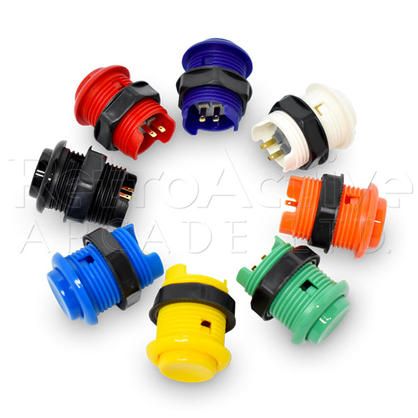 Concave Fusion Arcade Buttons - Purple – Retro Active Arcade